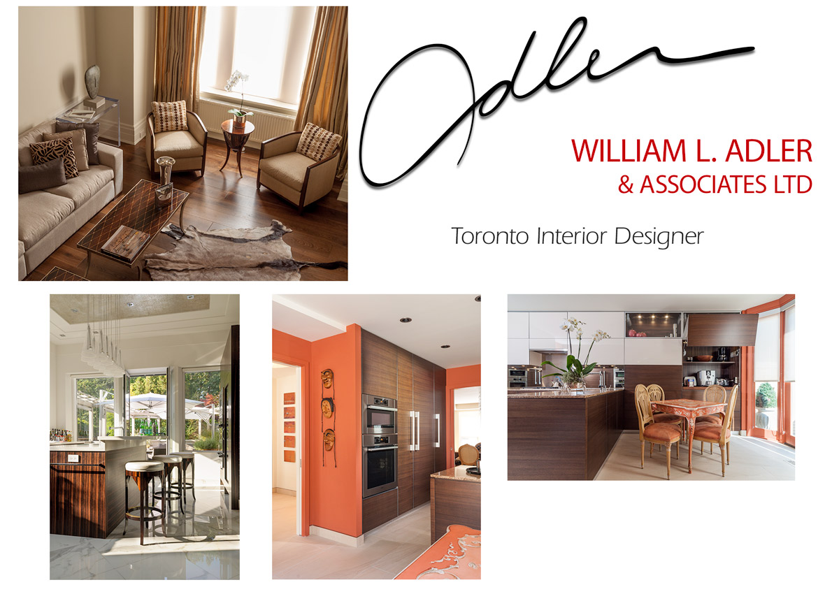 Toronto Interior Designer WILLIAM ADLER Home Page